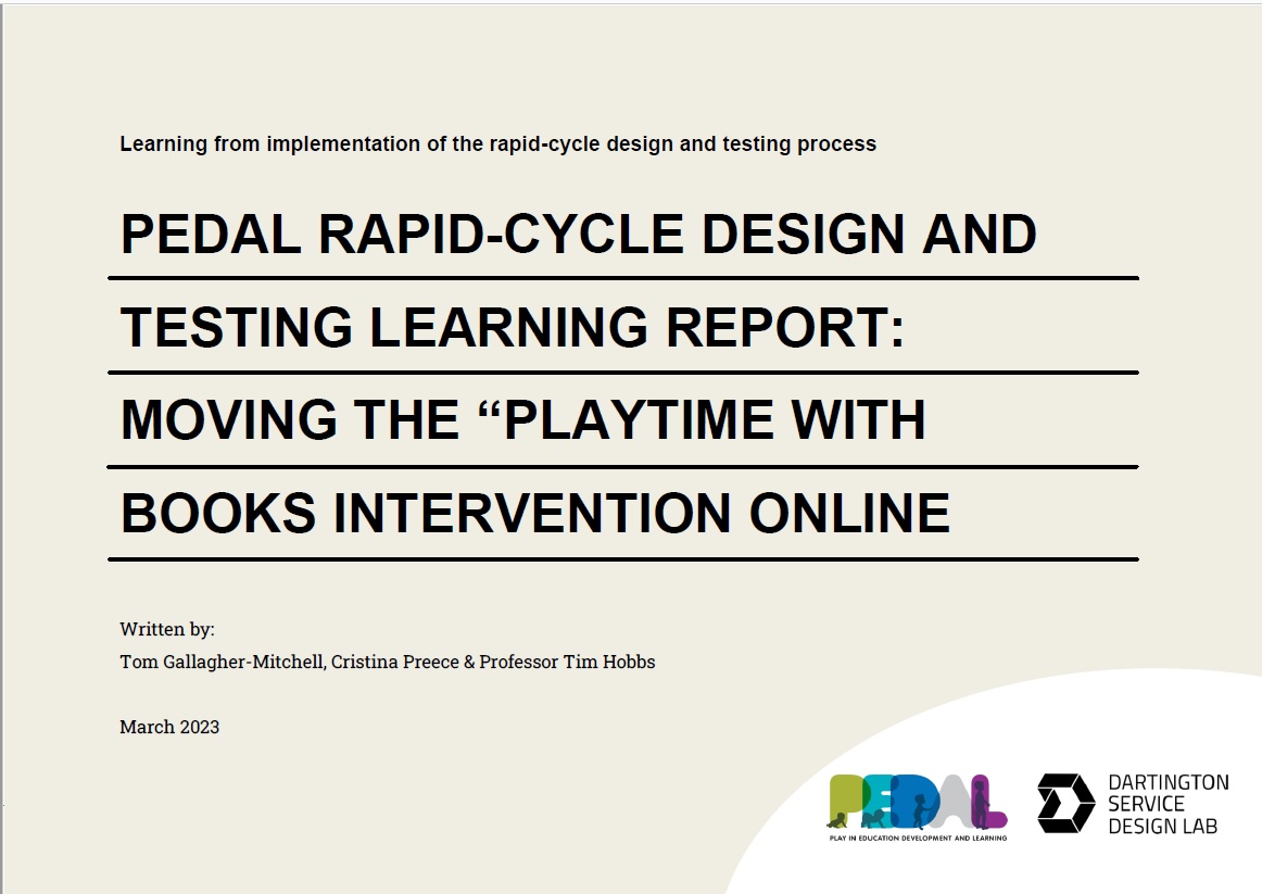 The Playtime with Books programme - PEDAL