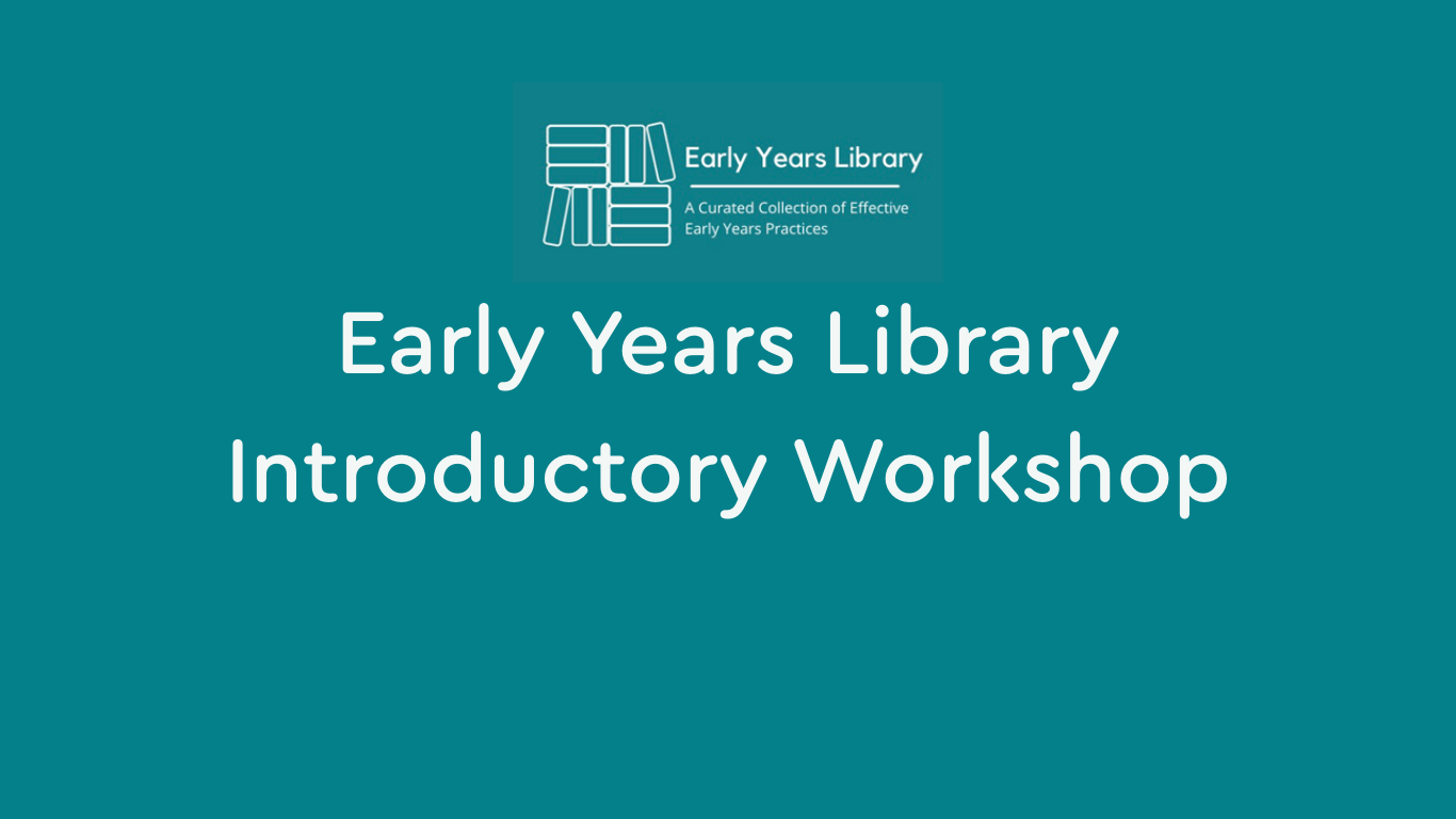 Early Years Library Introductory Workshop - PEDAL
